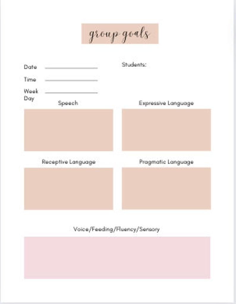 Speech Therapy Planner - Etsy