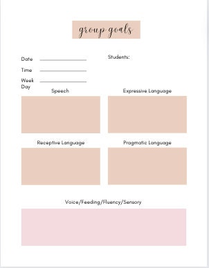 Speech Therapy Planner - Etsy