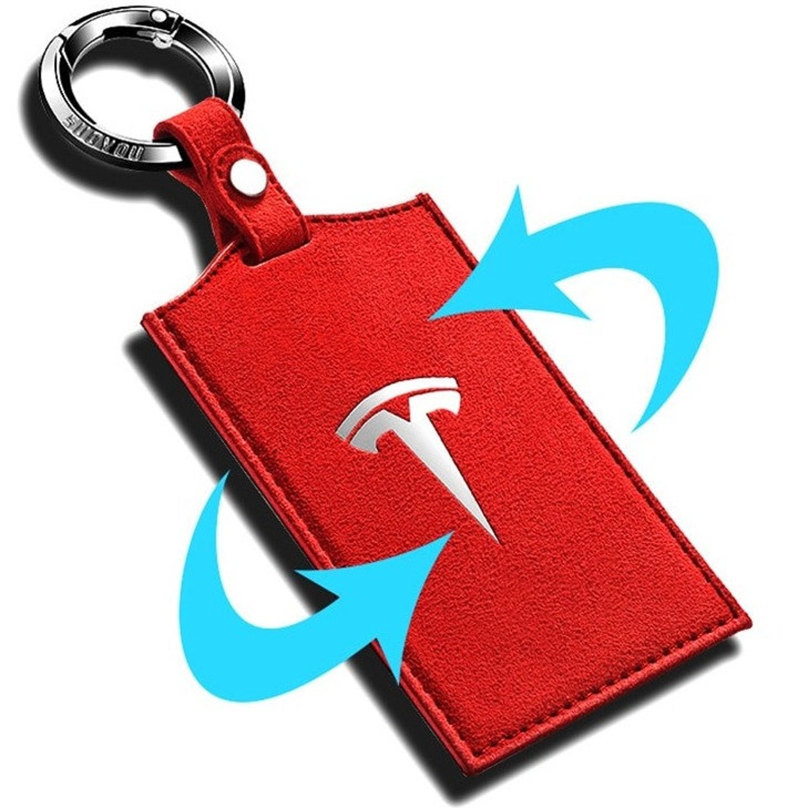 Leather Key Card Holder Protector Cover Key Chain Key Case for | Etsy