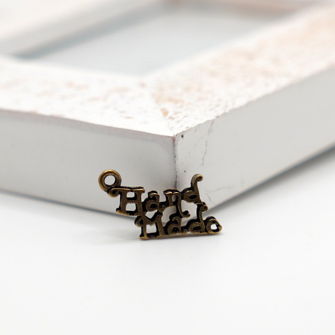 Antique Bronze Metal Tag Charm,bracelet,jewelry Pendant Supplies 4pcs ...