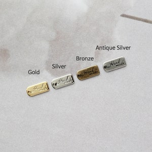 10pcs Metal Handmade Label Tag Charm, Metal Labels Charms, Bracelet ...