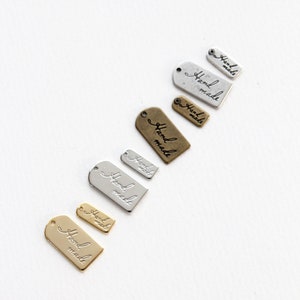 10pcs Metal Handmade Label Tag Charm, Metal Labels Charms, Bracelet ...