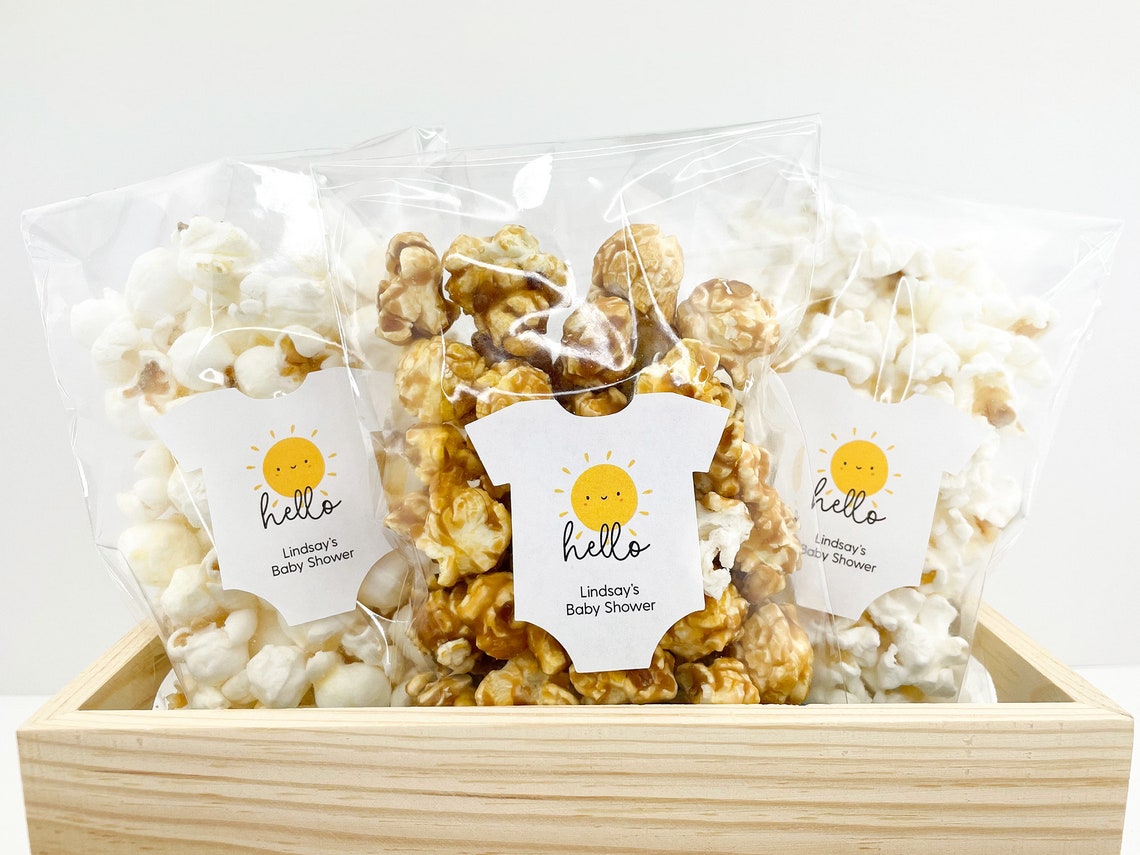 Hello Sunshine Baby Shower Stickers Baby Sprinkle Favor - Etsy