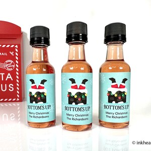 Christmas Party Gifts, Holiday Party Favors, Secret Santa, Bottoms up ...