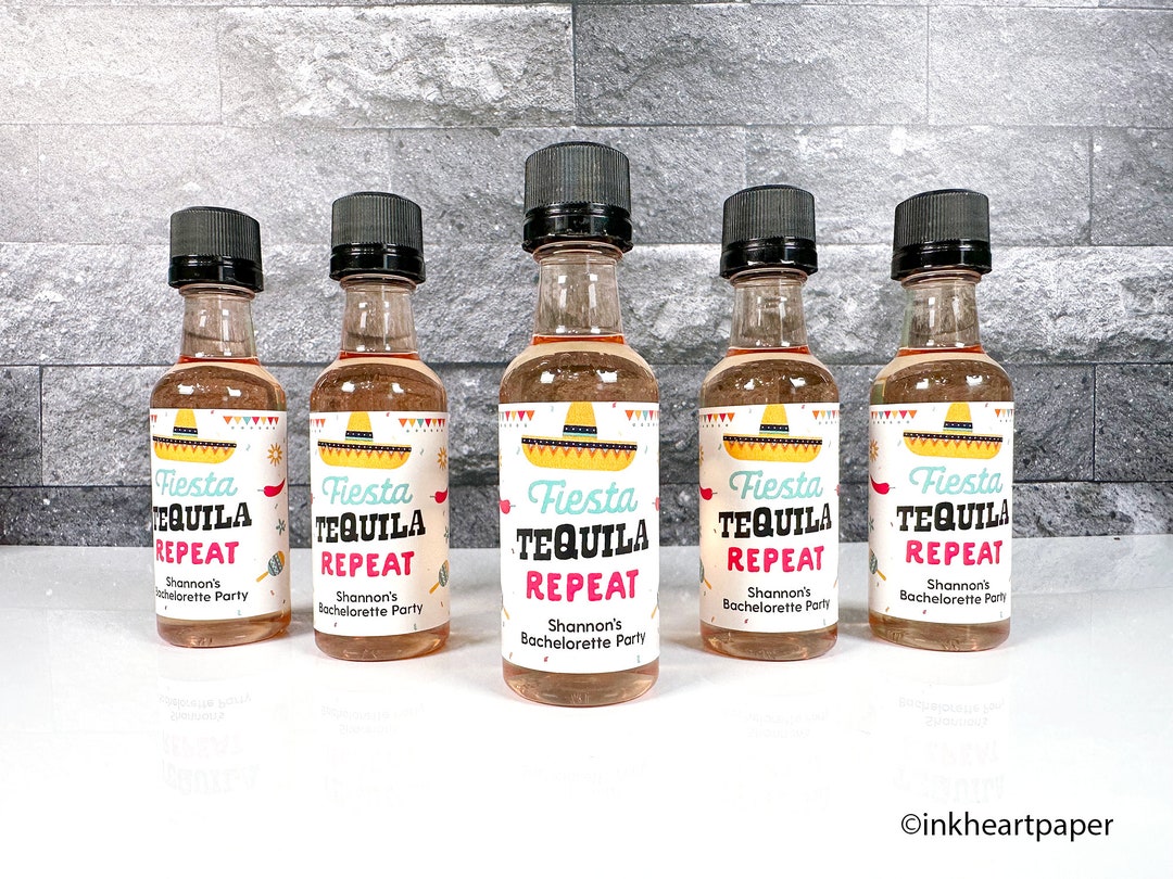 Fiesta Tequila Repeat Bachelorette Party Favors, Birthday Party Favors ...