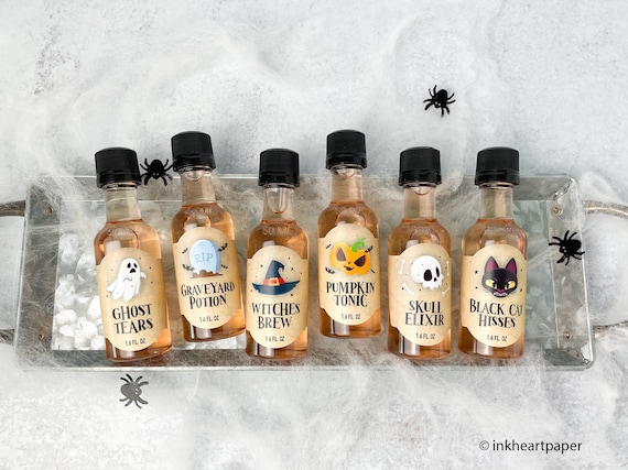 Halloween Potion Labels Witches Brew Wine Labels Alcohol - Etsy