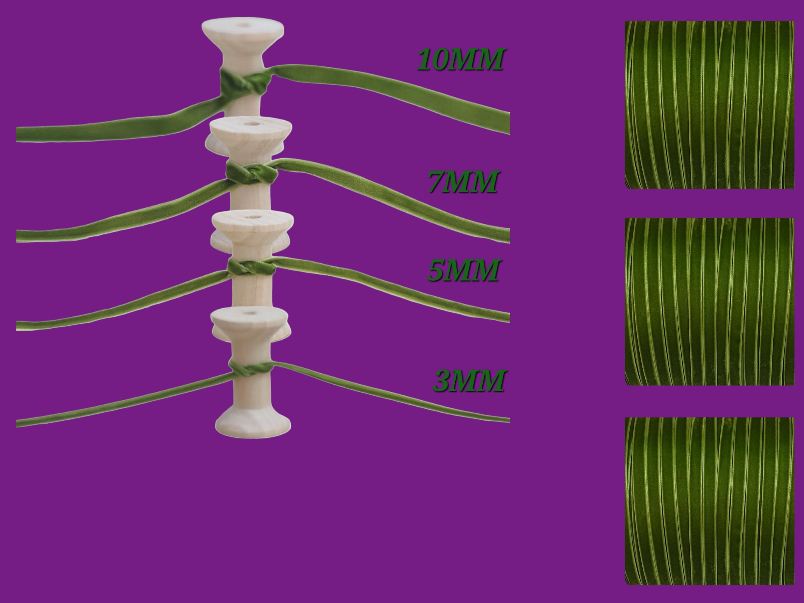 Olive Green Velvet Ribbon Premium Quality 3MM 5MM 7MM 10MM - Etsy