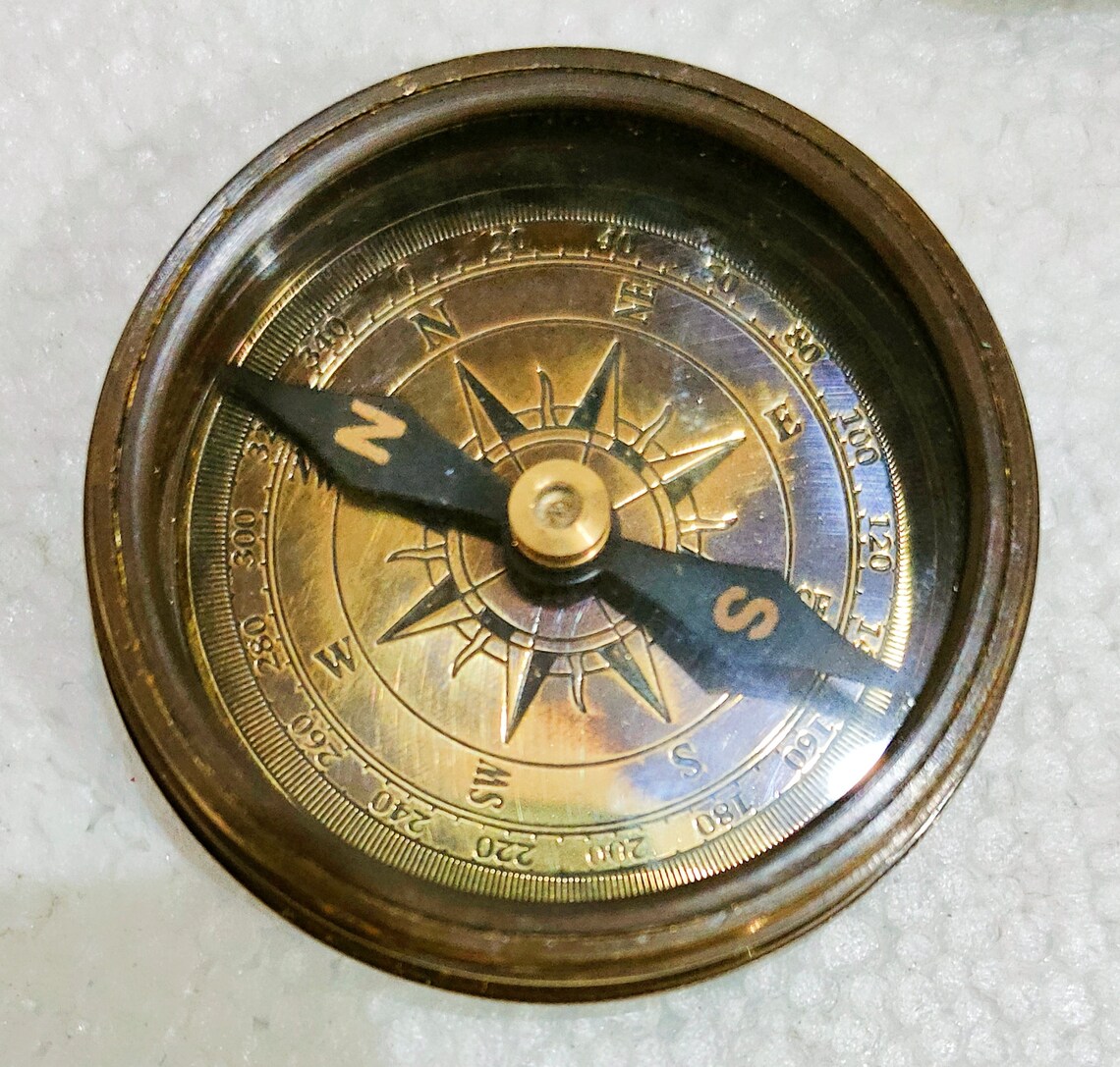 Brass Vintage Nautical Pirates Compass Pocket Compass With | Etsy