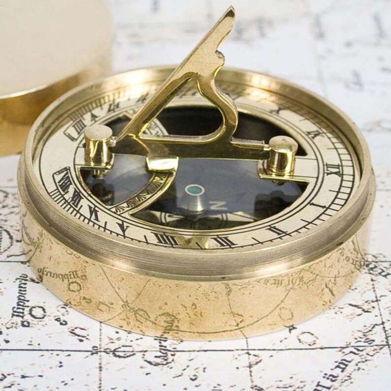 Personalised Engraved Iconic Adventurer's Sundial Compass - Etsy