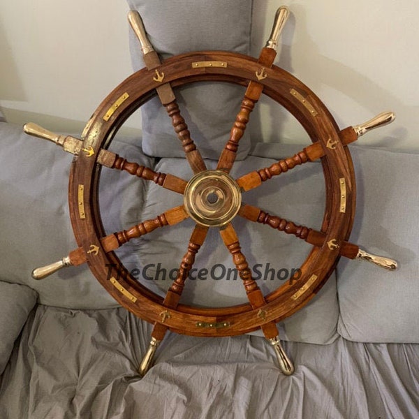 Brass Ship Wheel Handle - Etsy