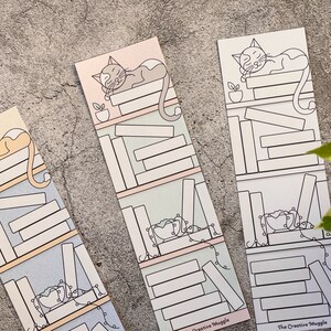 Printable Book Tracker Bookmark, Cat Bookshelf Reading Tracker ...