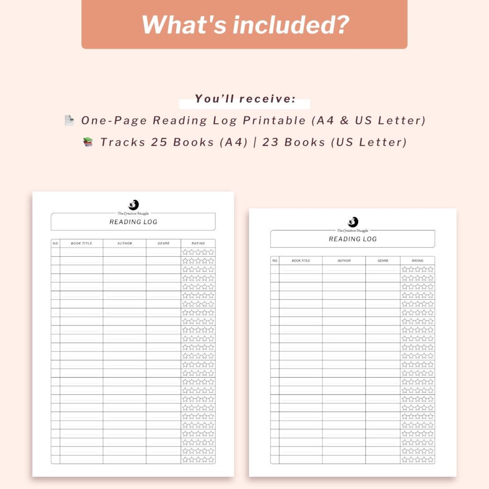 Reading Tracker Printable, Reading Tracker Template, Reading Tracker ...