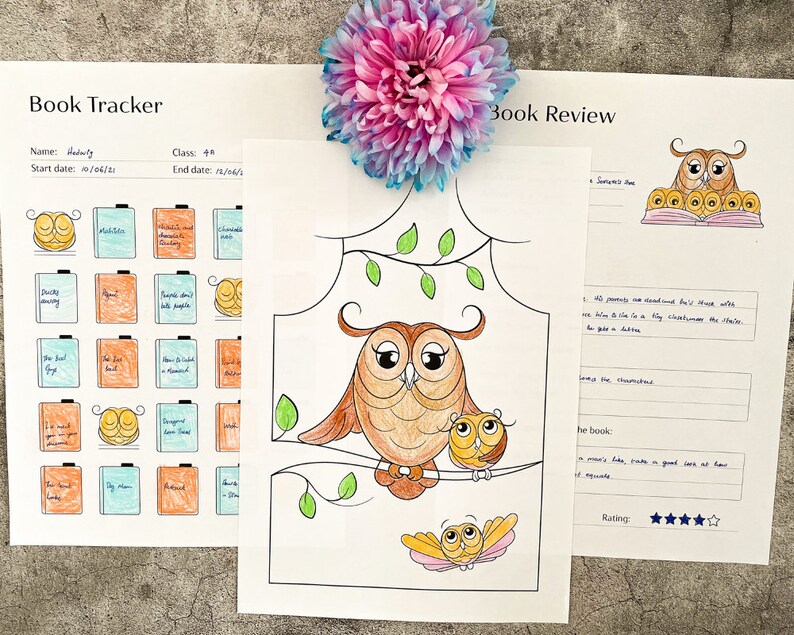 Kids Reading Log Printable | Kids Book Review Template | Printable ...