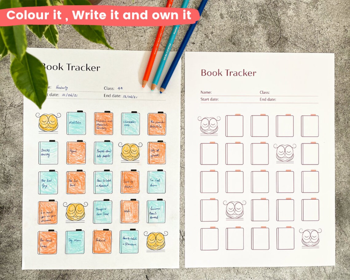 Kids Reading Log Printable Kids Book Review Template - Etsy India