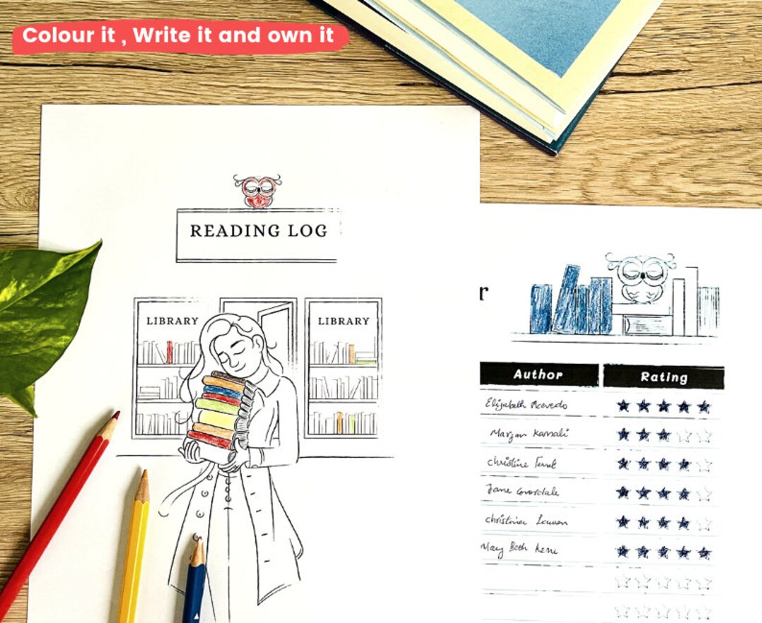 Reading Log Printable| Monthly Reading Tracker | 2022 Reading Log ...