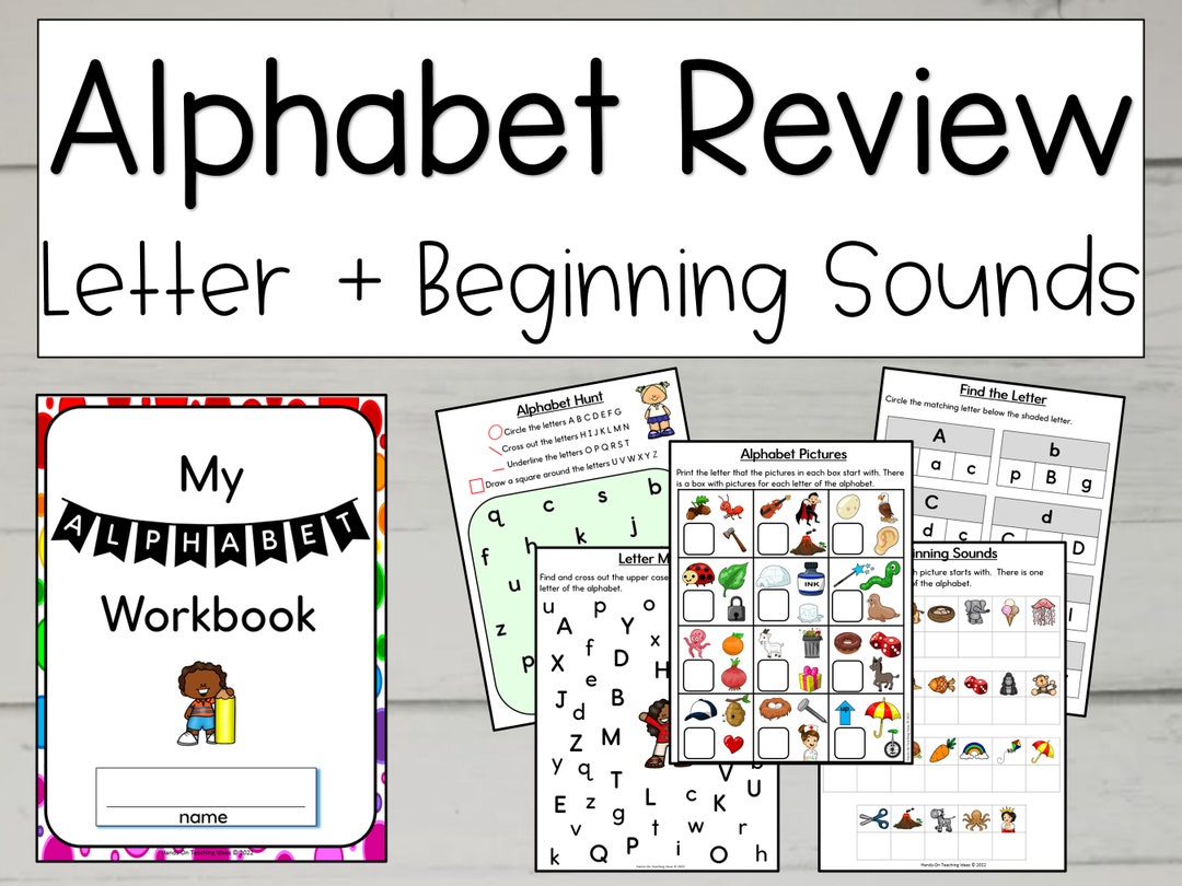 Kindergarten Workbook, Alphabet Review, Kids Activities, Preschool ...