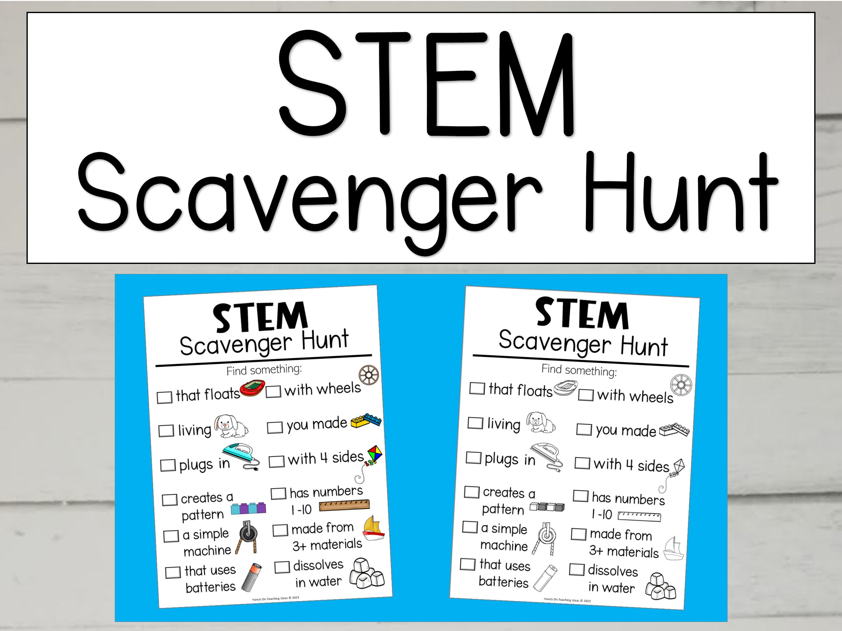 Scavenger Hunt STEM, S.T.E.M Scavenger Hunt, Treasure Hunt for Kids ...