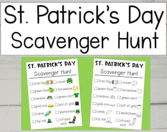 St Patricks Scavenger Hunt - Etsy