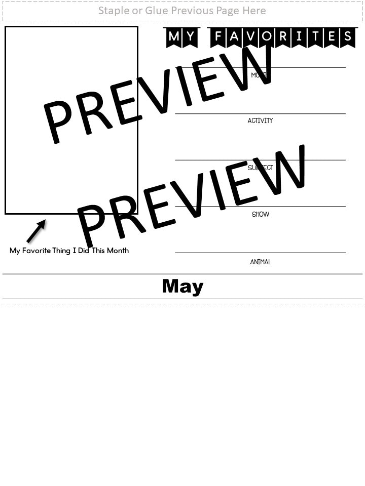All About Me Time Capsule: Printable Kids Activity Flipbook (digital ...