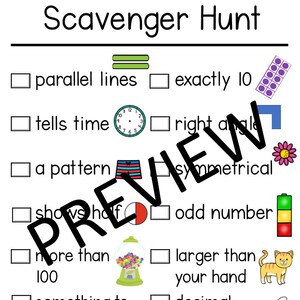 Scavenger Hunt Math, Math Scavenger Hunt, Treasure Hunt for Kids, Math ...