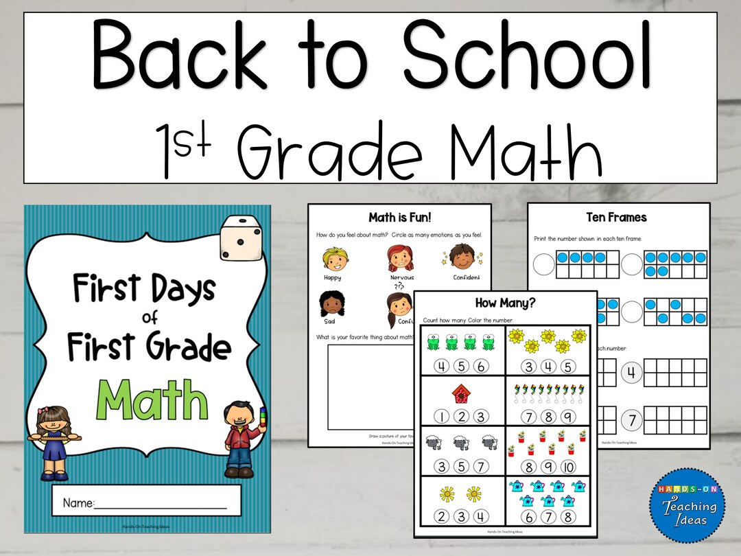 Back to School, Math for Kids, First Day of School, Kindergarten Review ...