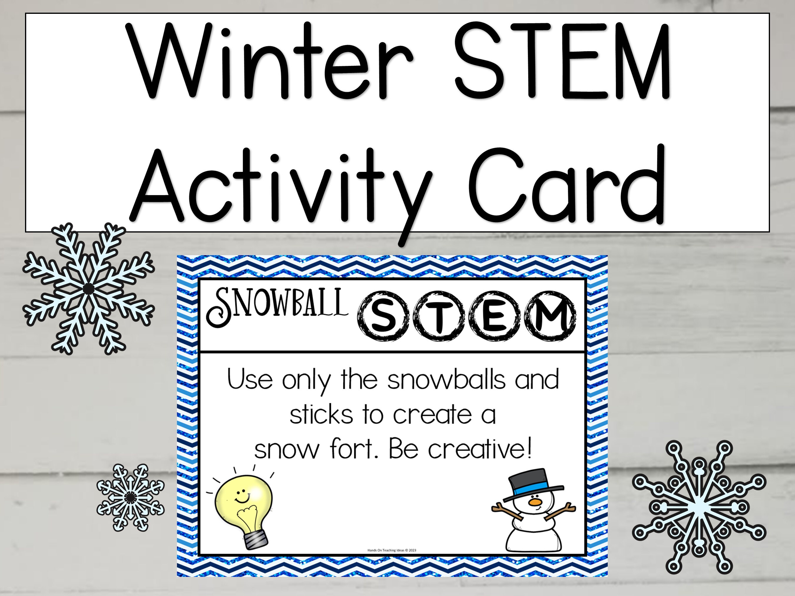STEM Activity, STEM Activity Card, STEM Teachers, Winter Stem, Stem ...