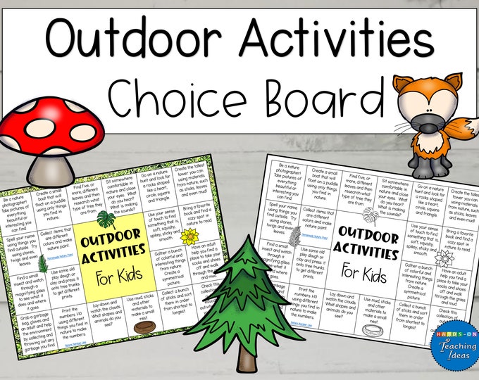 Printable Nature Bingo Search and Find Outdoor Activity Printable Toy ...