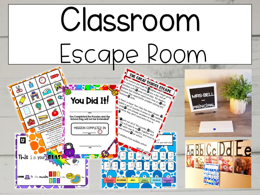 Classroom Escape, School Escape Room, DIY Escape Room, Escape Room for ...