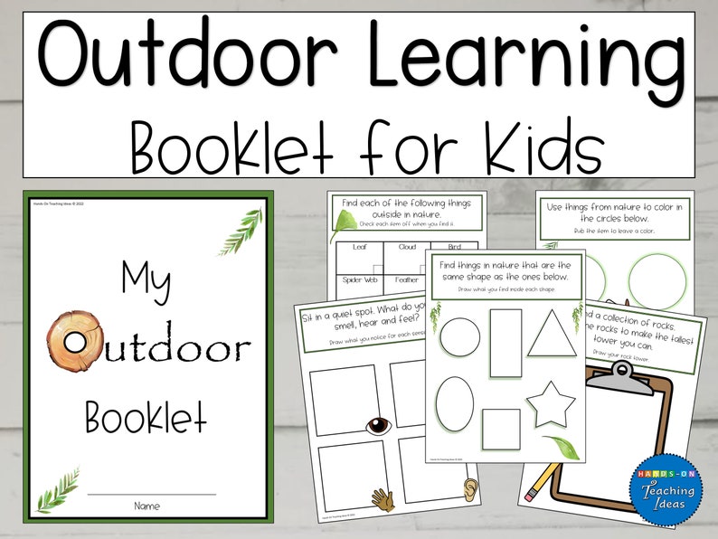 Outdoor Learning, Homeschool, Booklet, Outdoor Games, Kindergarten ...