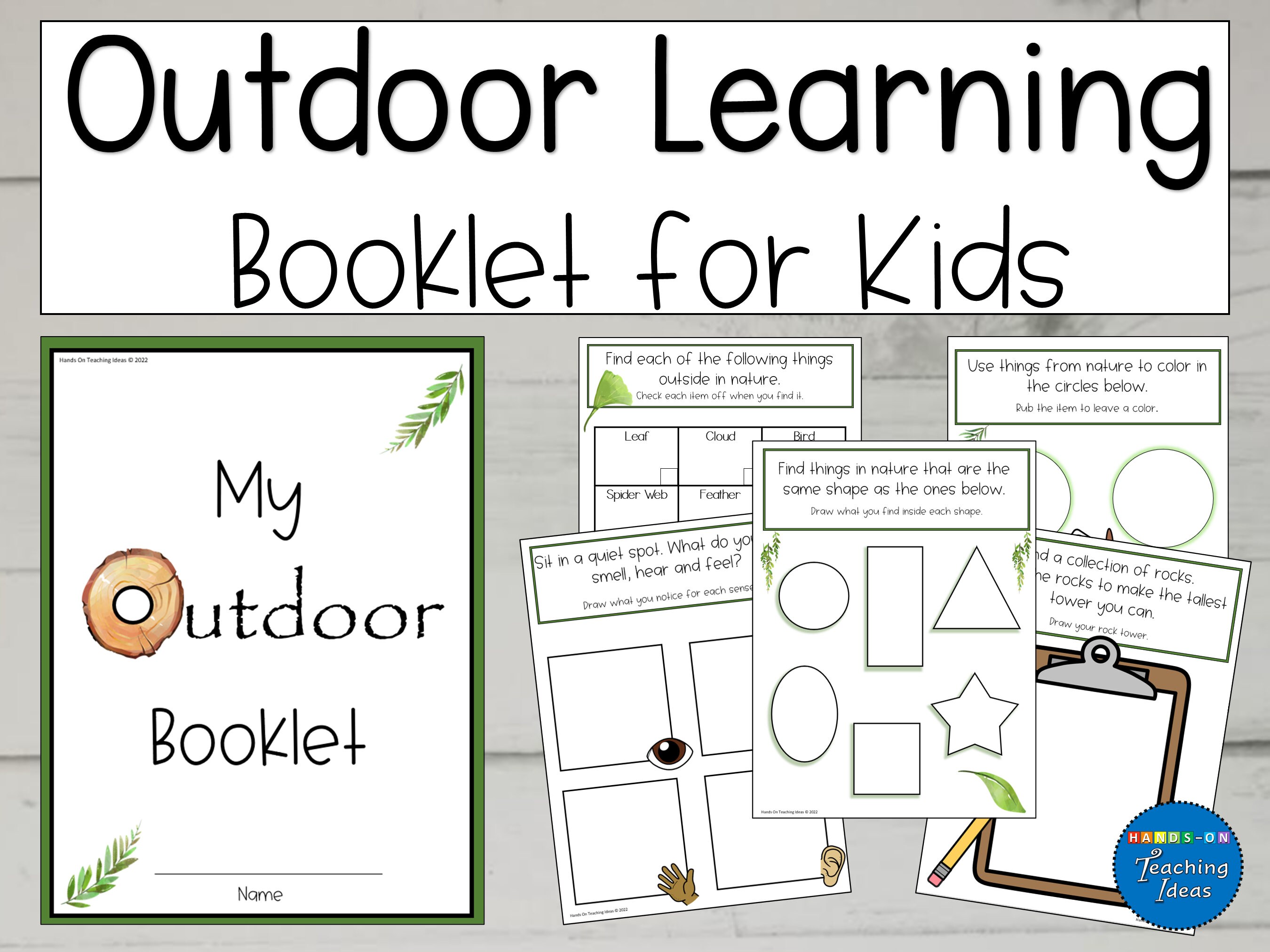 Outdoor Learning, Homeschool, Booklet, Outdoor Games, Kindergarten ...