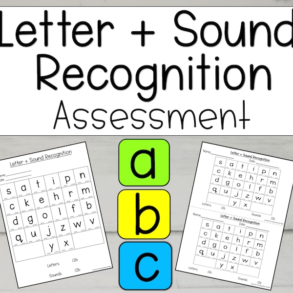 Kindergarten Assessment Test - Etsy