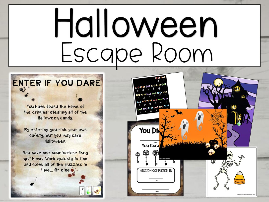 Halloween Escape Room for Kids - Etsy