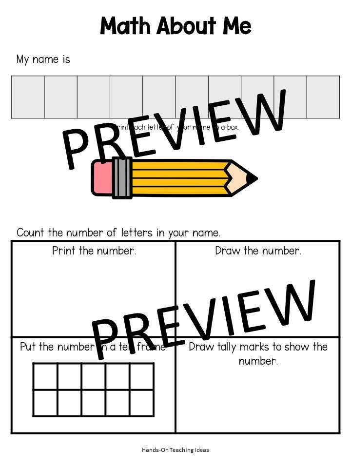 Back to School, Math for Kids, First Day of School, Kindergarten Review ...