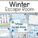 Printable Escape Room for Kids, Winter Themed, Winter Game for Kids ...