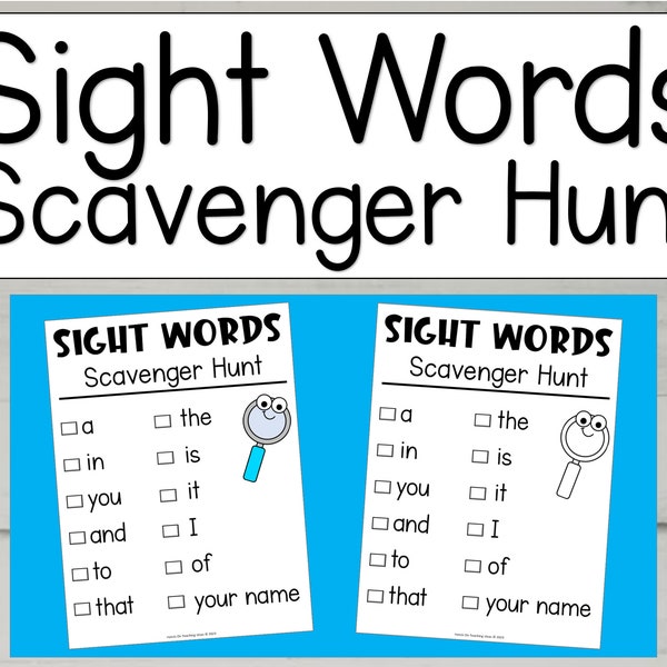 Sight Words - Etsy
