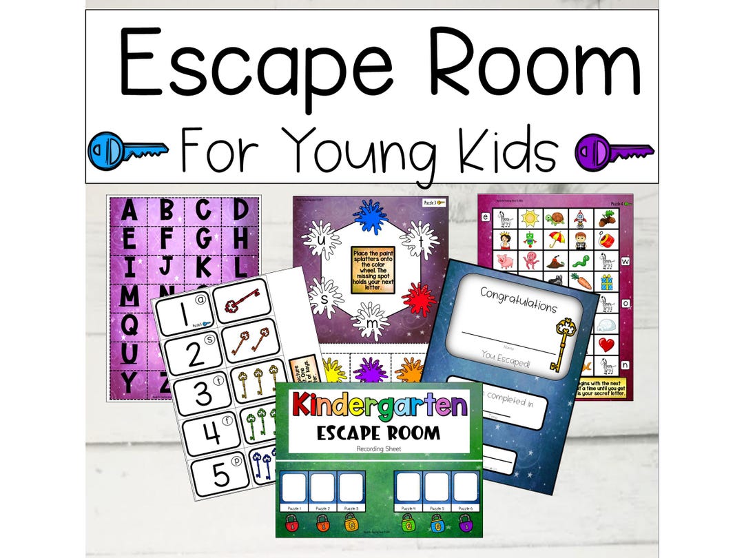 Printable Escape Room Game: Kindergarten & Preschool (digital Download ...