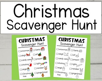 Christmas Scavenger Hunt for Kids - Etsy