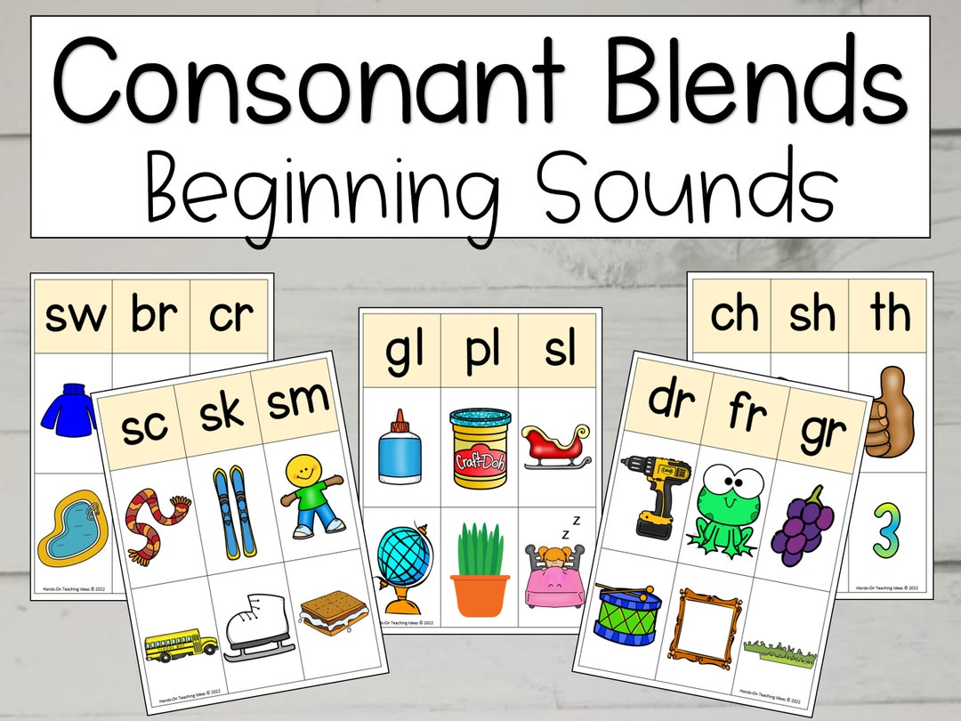 Combinaciones de consonantes, Sonidos iniciales, Combinaciones de ...