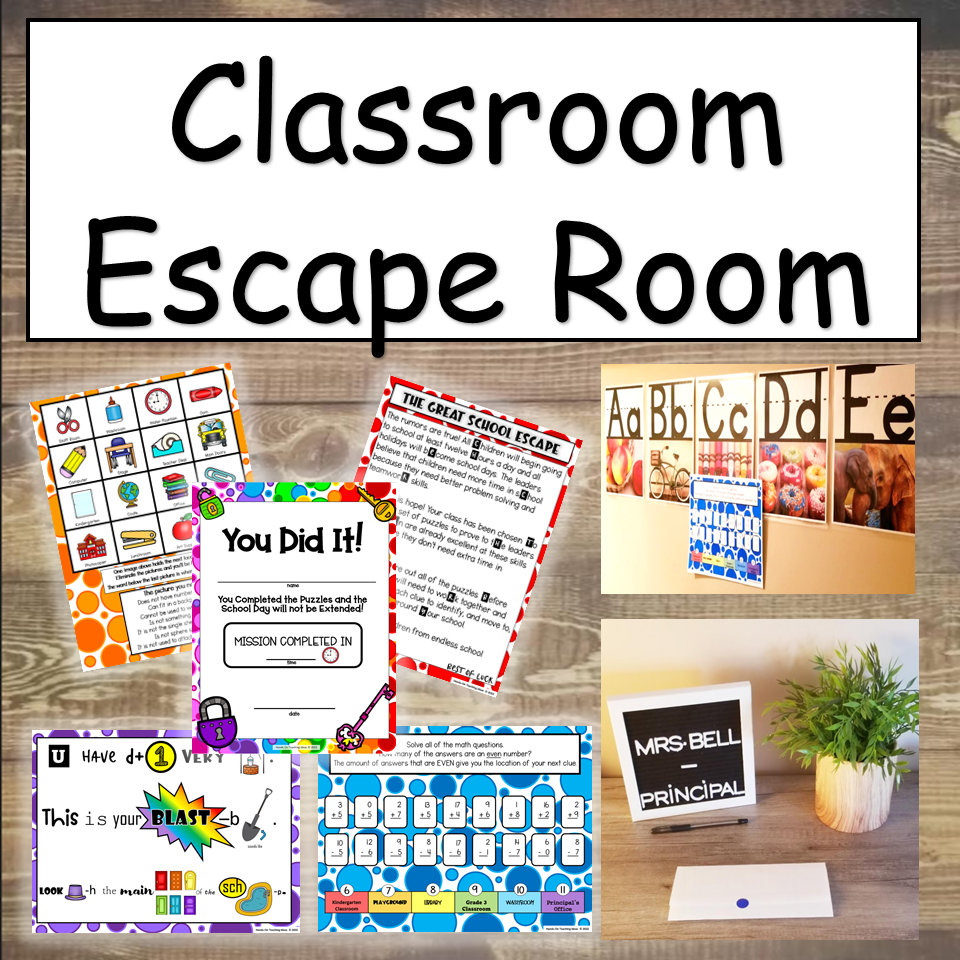 Classroom Escape, School Escape Room, DIY Escape Room, Escape Room for ...