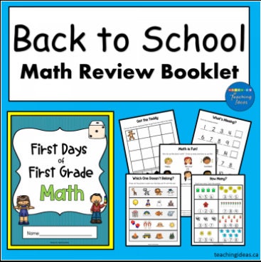 Back to School, Math for Kids, First Day of School, Kindergarten Review ...