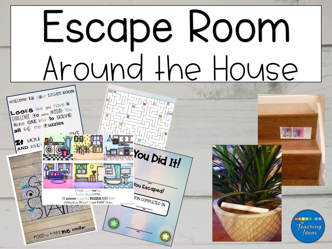 Printable Escape Room: Kids' DIY Puzzles & Games (digital Download) - Etsy
