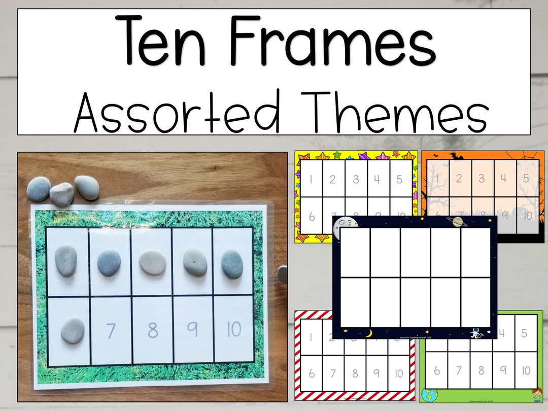 Ten Frame Ten Frame Activity Printable 10 Frame Ten Frame - Etsy