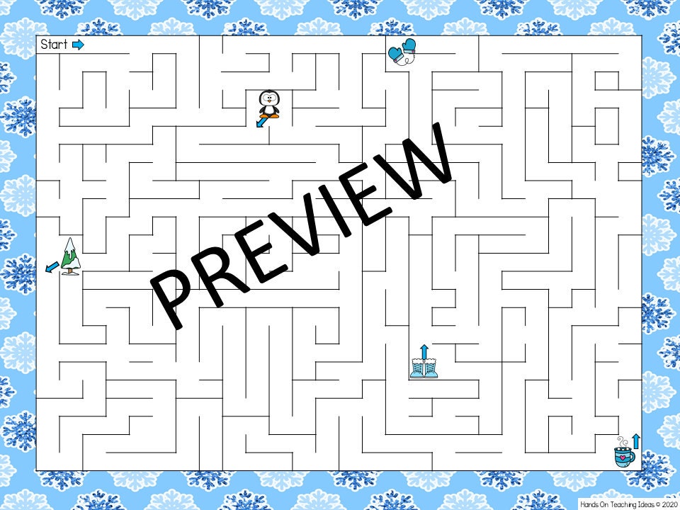 Printable Escape Room for Kids, Winter Themed, Winter Game for Kids ...