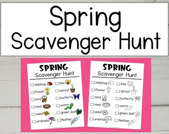 Spring Outdoor Scavenger Hunt - Etsy