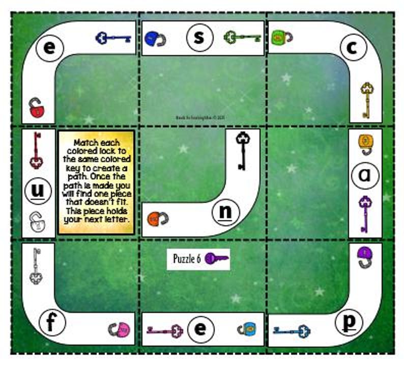 Printable Escape Room Game: Kindergarten & Preschool (digital Download ...
