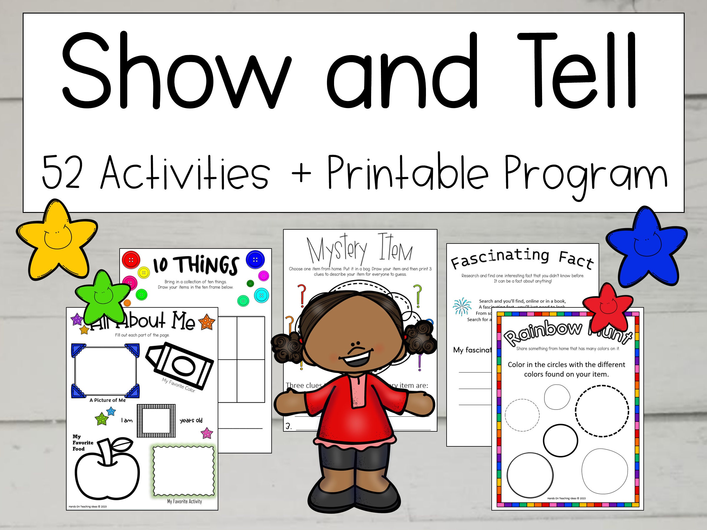 Show and Tell, Show and Share, Kindergarten Worksheets, Oral ...