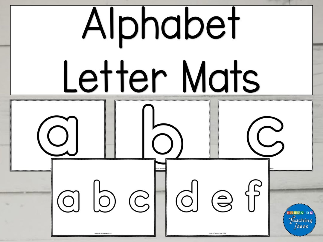Alphabet Printable Alphabet Letter Mat Tracing Activity - Etsy