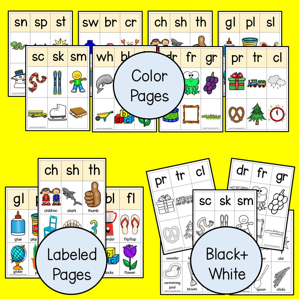 Combinaciones de consonantes, Sonidos iniciales, Combinaciones de ...