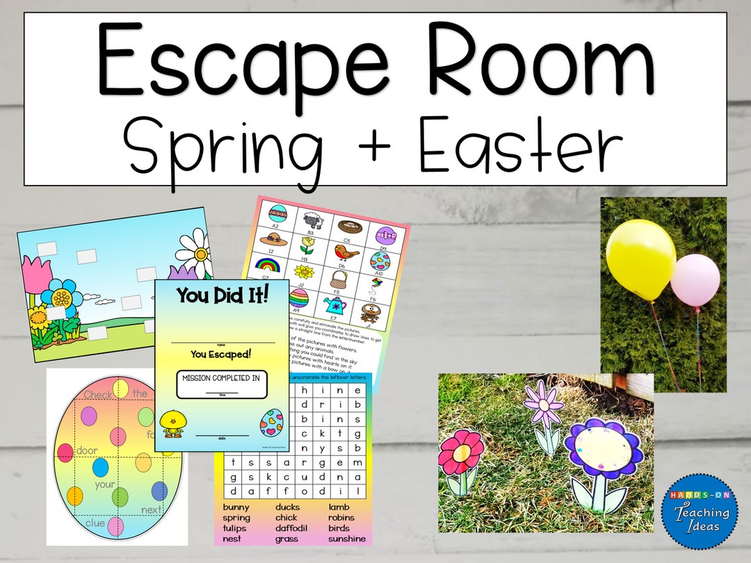 Easter Escape Room for Kids: Spring Outdoor Game (digital Download) - Etsy