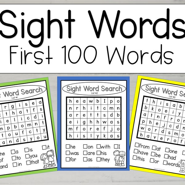 Sight Words - Etsy